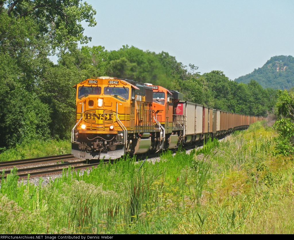 BNSF 8842, CP's River Sub.